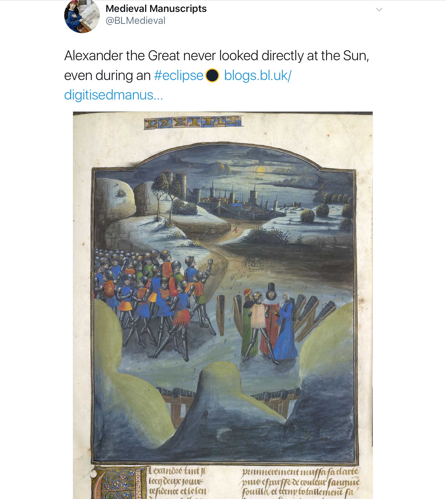 Happy medieval eclipse | Juliet O’Brien