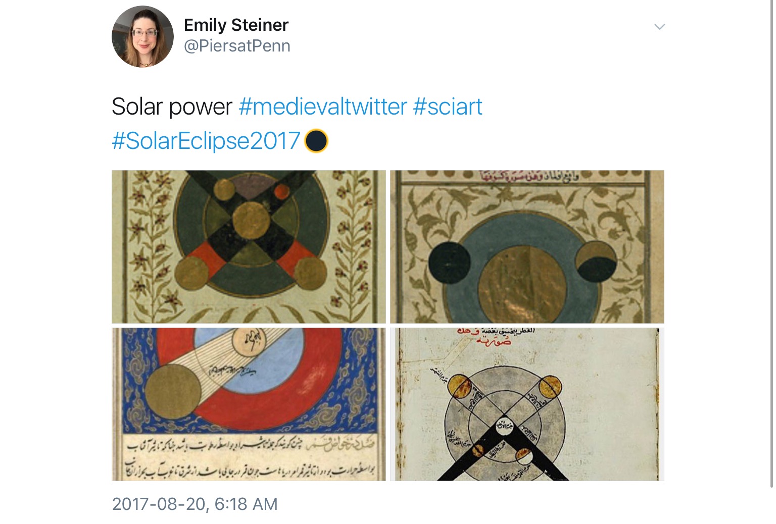 Happy medieval eclipse | Juliet O’Brien